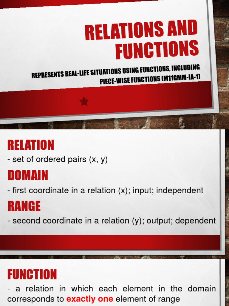 Relations and Functions | PDF | Function (Mathematics) | Mathematical Analysis