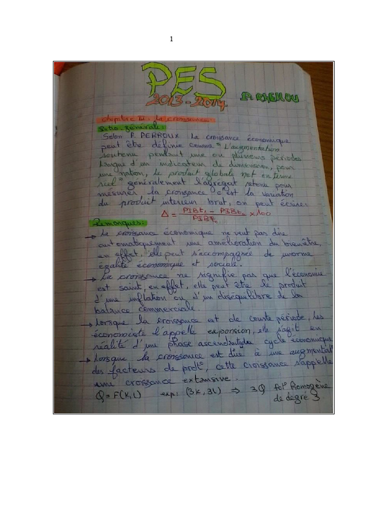 Cours Problème Économique Et Sociaux s3 | PDF