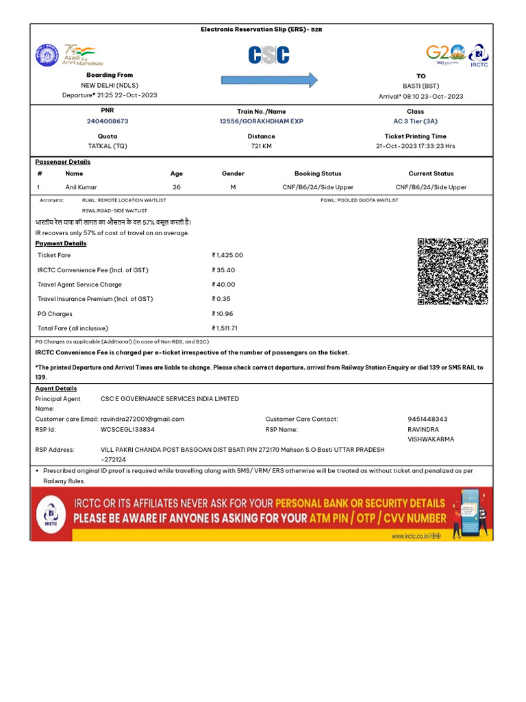 CSC E-Governance Service India Limited - Ticket Details | PDF ... CSC E-Governance Service India Limited - Ticket Details | PDF ...