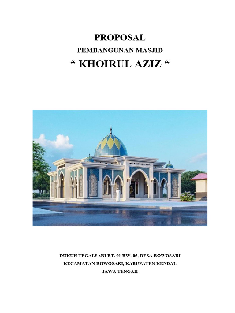 PROPOSAL Masjid Khoirul Aziz | PDF