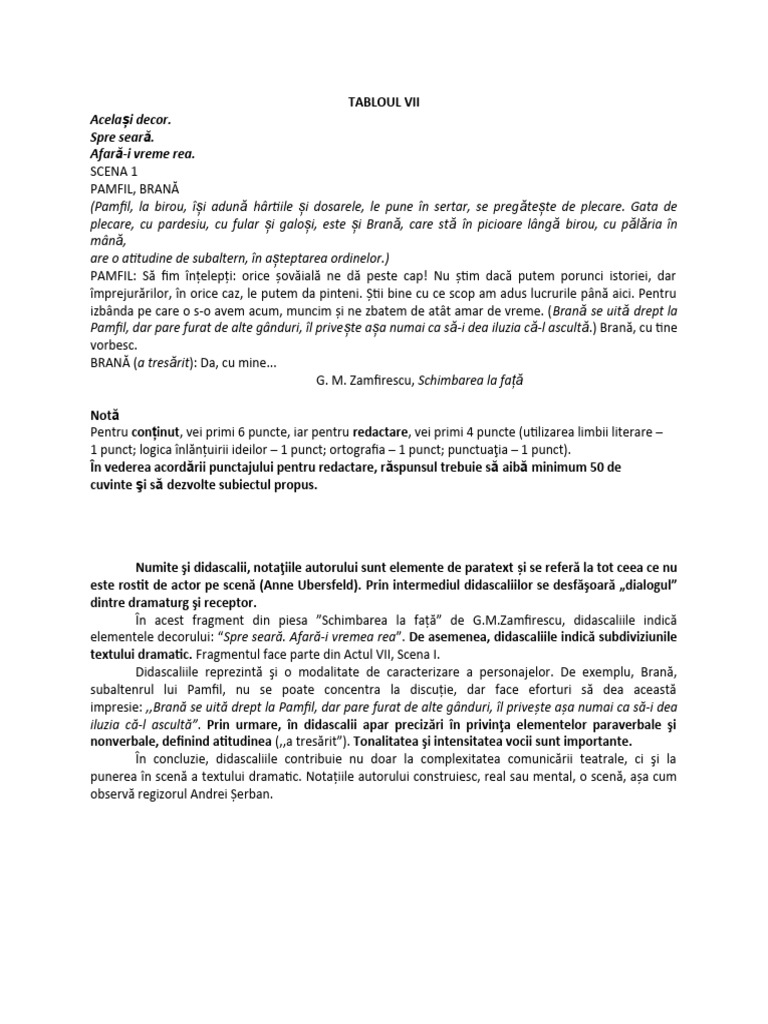 Model Didascalii | PDF