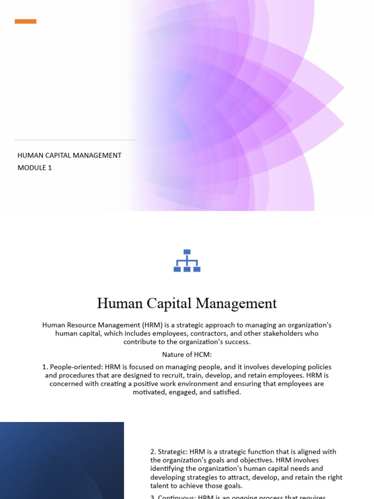 HCM-Module 1 | PDF | Human Resource Management | Talent Management