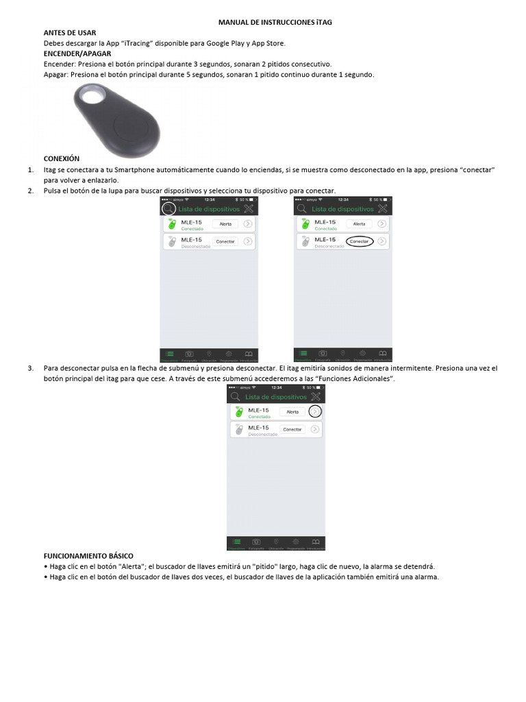 Itag Manual | PDF | Aplicación movil | Smartphone
