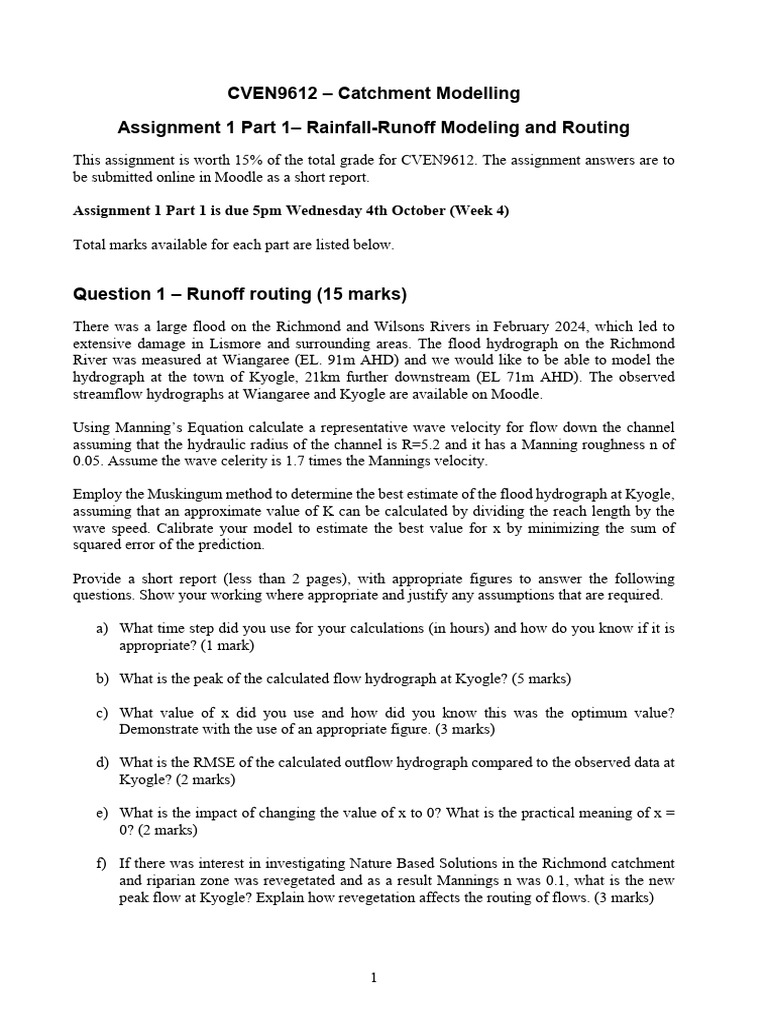 Assignment 1 Part 1 2023 | PDF | Flood | Wildfire