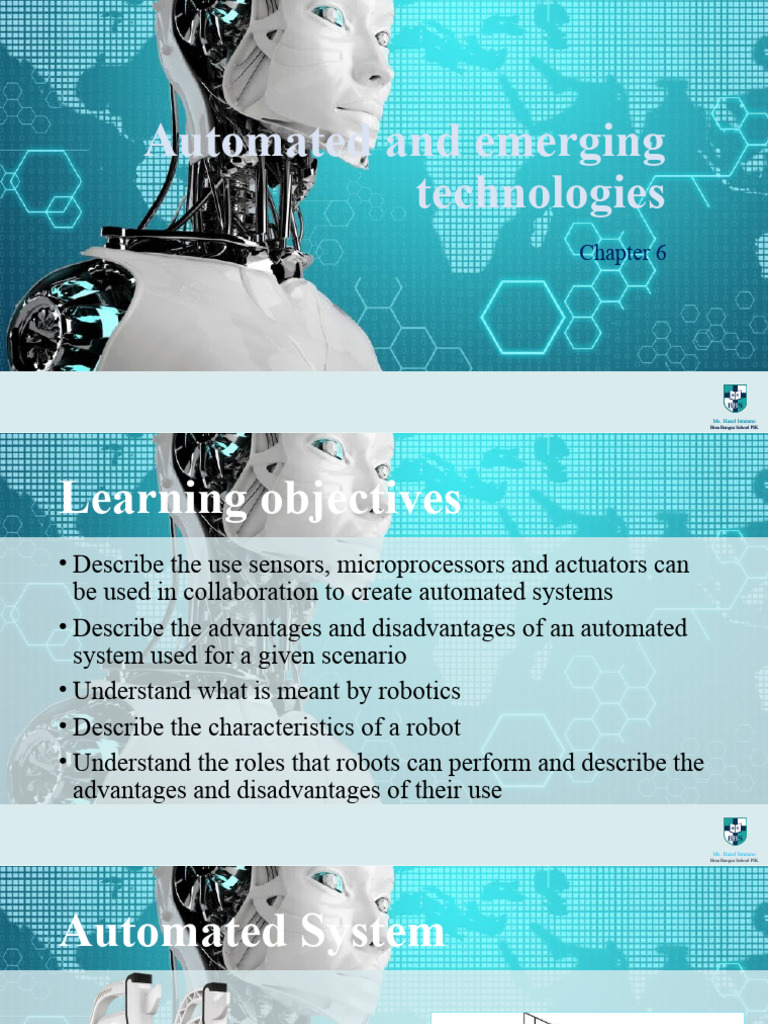 Igcse Ch06 Automated And Emerging Technologies Sec 3 Pdf Artificial Intelligence