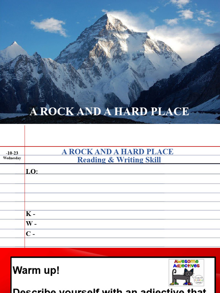 A Rock and A Hard Placey - PPTX (NO Video) | PDF | Mount Everest ...
