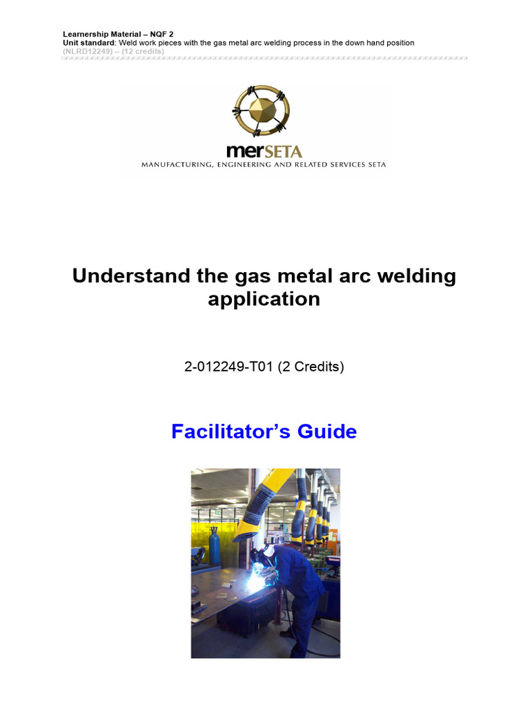 (243066) - T01-Facilitator Guide | PDF | Construction | Welding