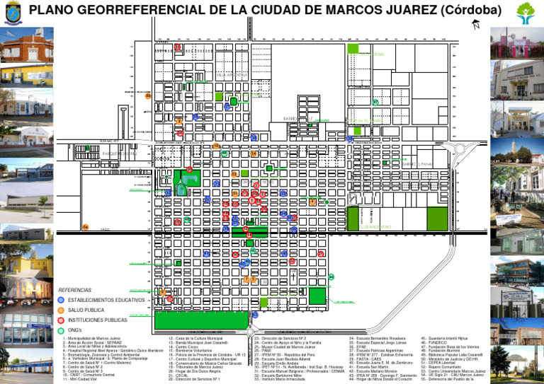 Plano de La Ciudad de Marcos Juarez - GEORREFERENCIAL | PDF | Argentina