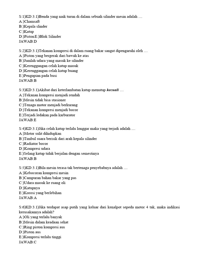 Template Uts Xii PMSM | PDF