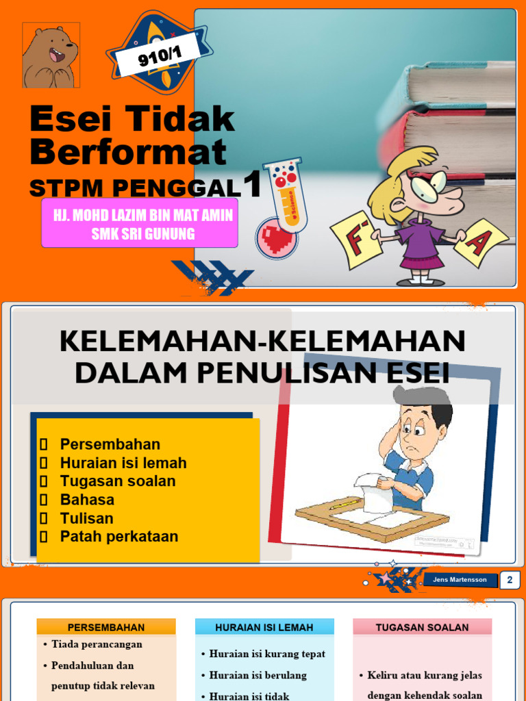 Kelemahan Penulisan Esei STPM | PDF