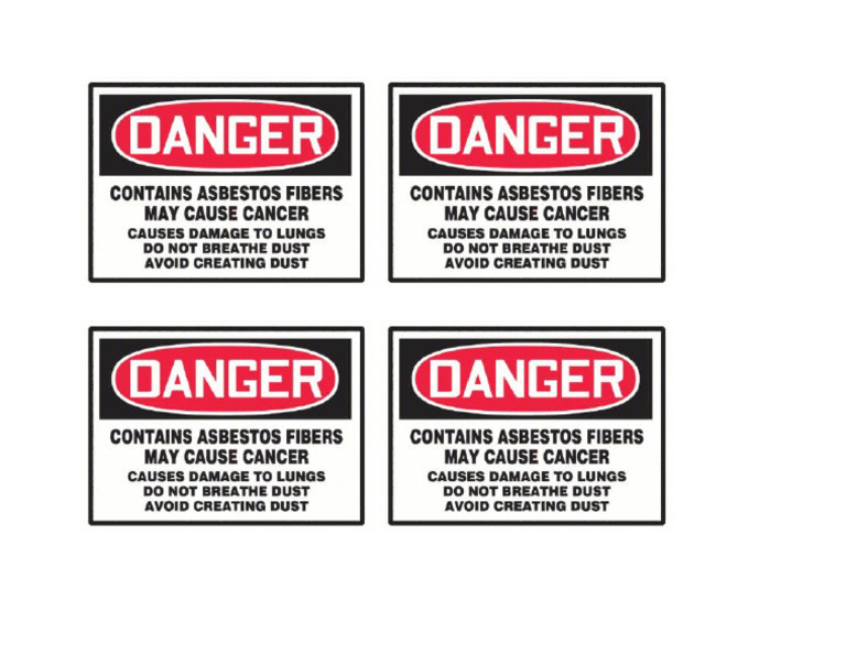 Asbestos Stickers | PDF
