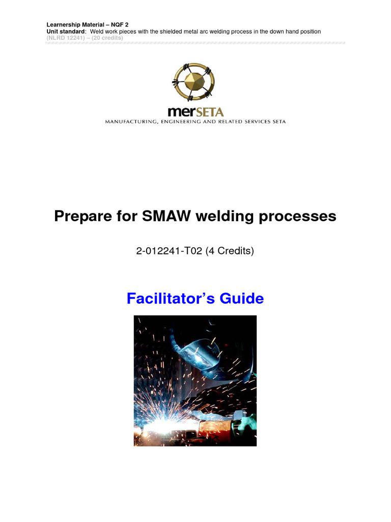 012241-T02-Facilitator Guide | Download Free PDF | Welding | Construction
