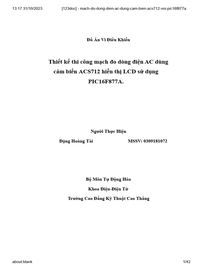(123doc) - Mach-Do-Dong-Dien-Ac-Dung-Cam-Bien-Acs712-Voi-Pic16f877a | PDF