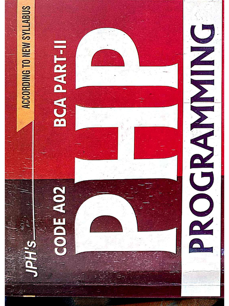 PHP Programming Bca Part-2 | PDF PHP Programming Bca Part-2 | PDF