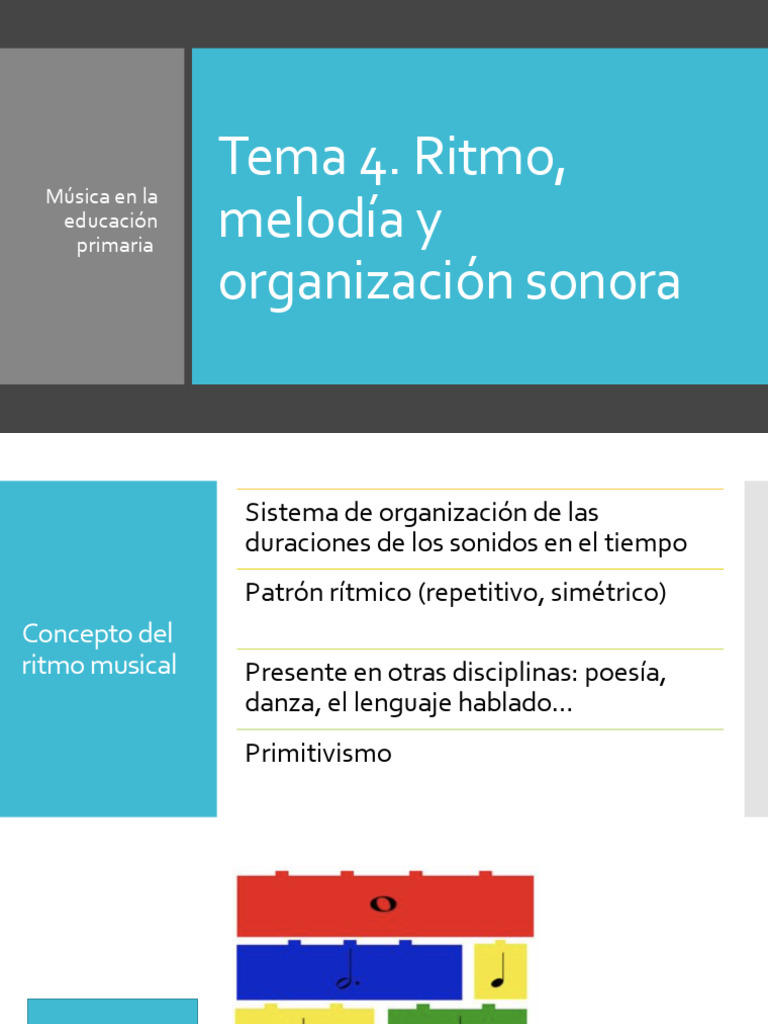 Tema 4 | PDF | Ritmo | Musicología