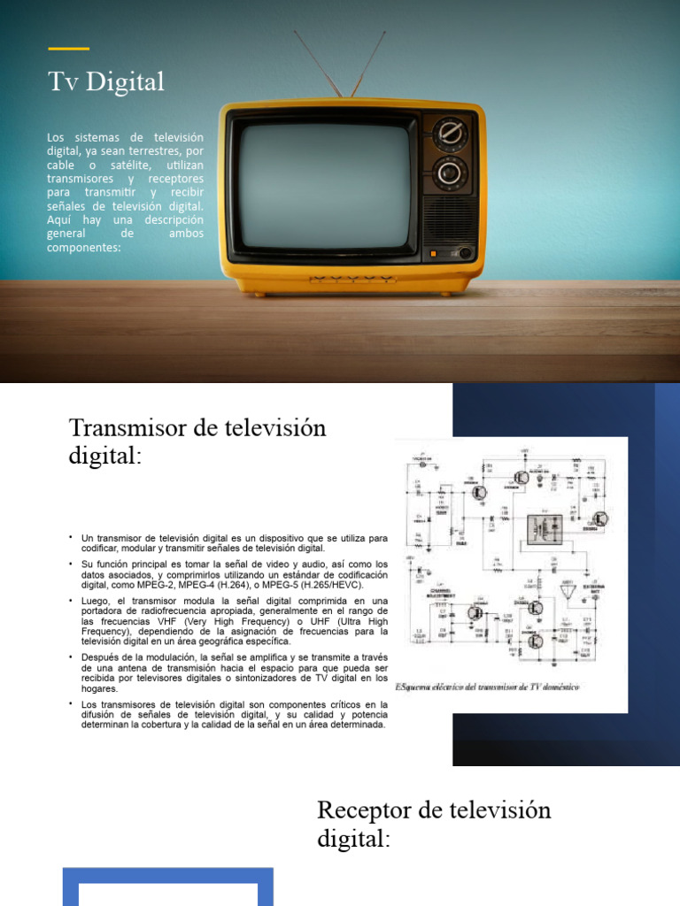 Componentes de la Televisión Digital | PDF | Televisión | Televisión ...