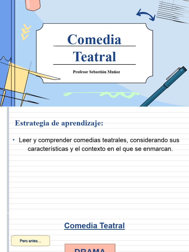 Comedia Teatral 8° | PDF | Teatro | Comedia