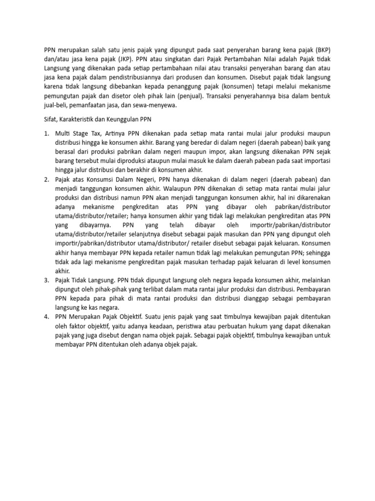 Tugas 3 Overview PPN | PDF | Pengelolaan Keuangan & Uang | Hukum