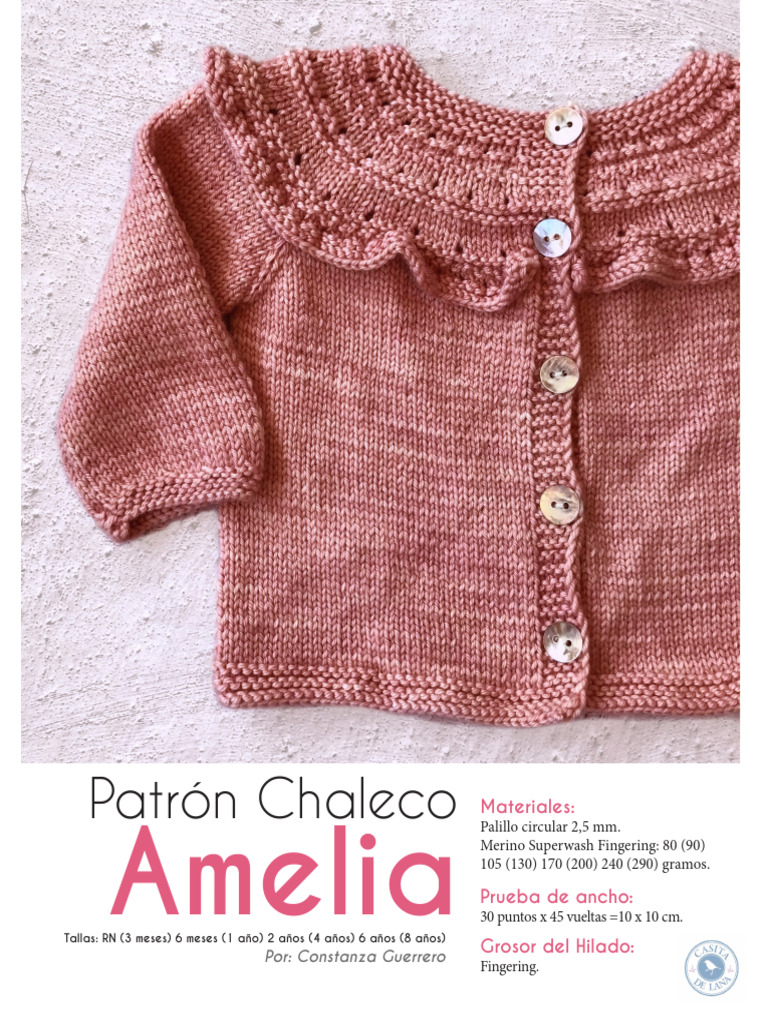 Patron Chaleco Amelia 1 | PDF