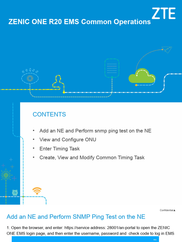 ZENIC ONE R20 EMS Common Operations | PDF | Login | Internet Architecture