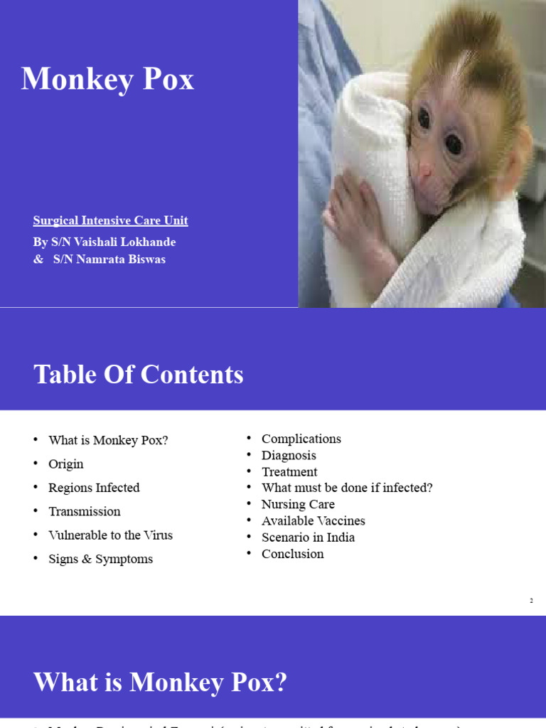 Monkey Pox-Final | PDF | Infection | Clinical Medicine