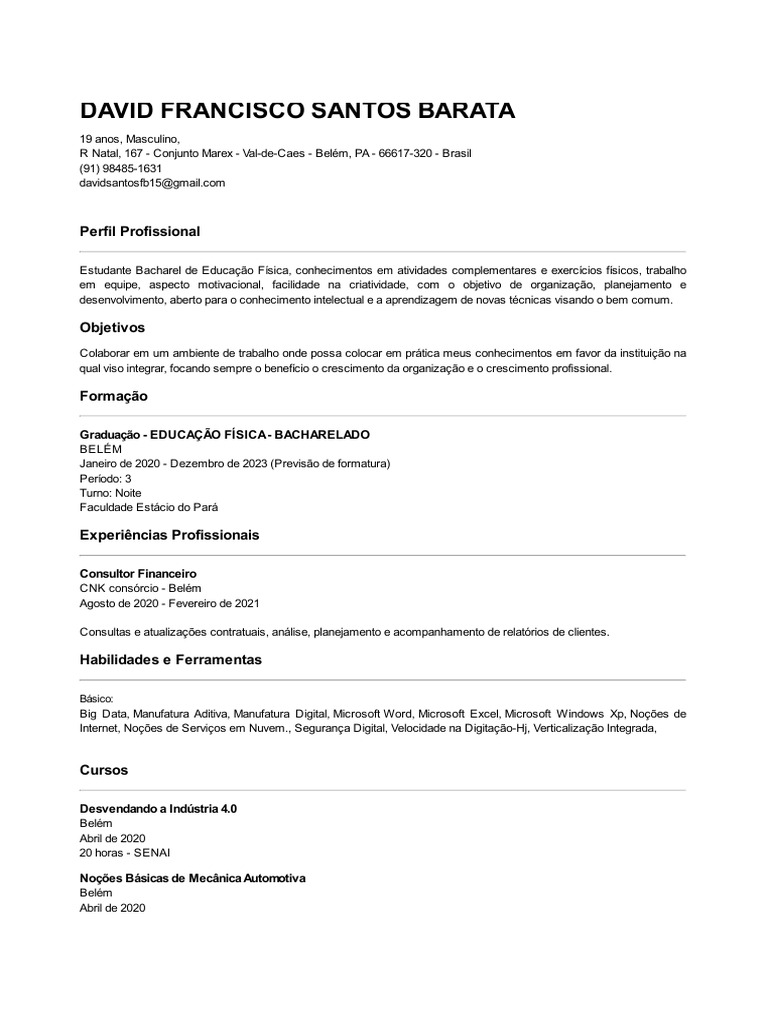 David Francisco Santos Barata | PDF