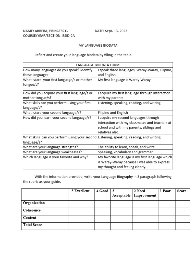 Task1 Purcom | PDF | Second Language | English Language