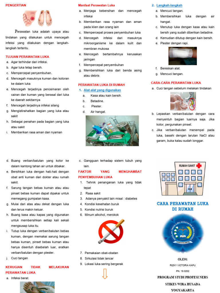 Leaflet Perawatan Luka | PDF