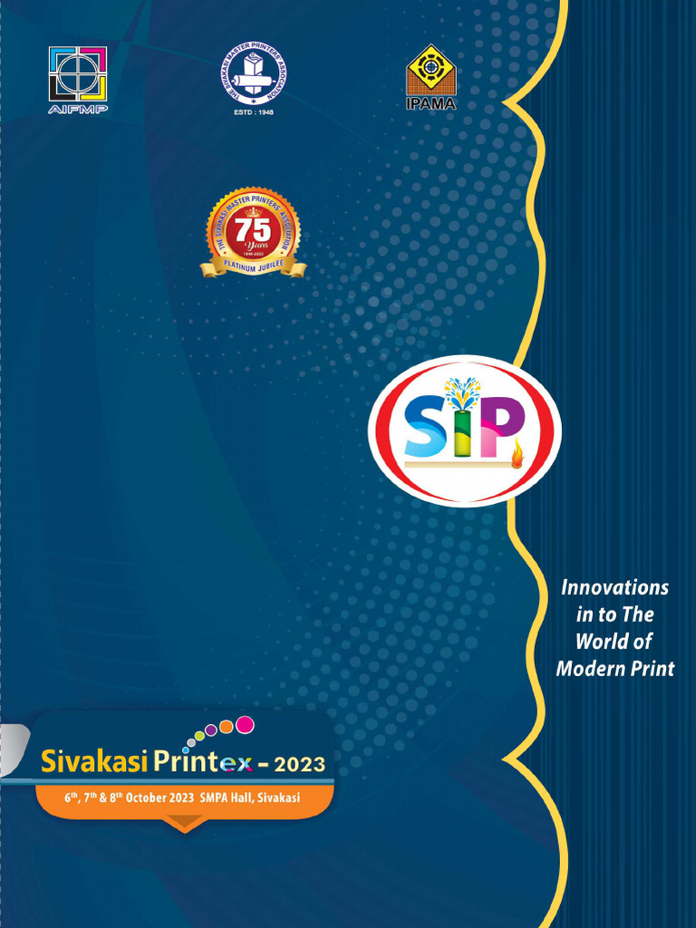 SMPA - Sivakasi Printex 2023 Exhibitor Guide | PDF
