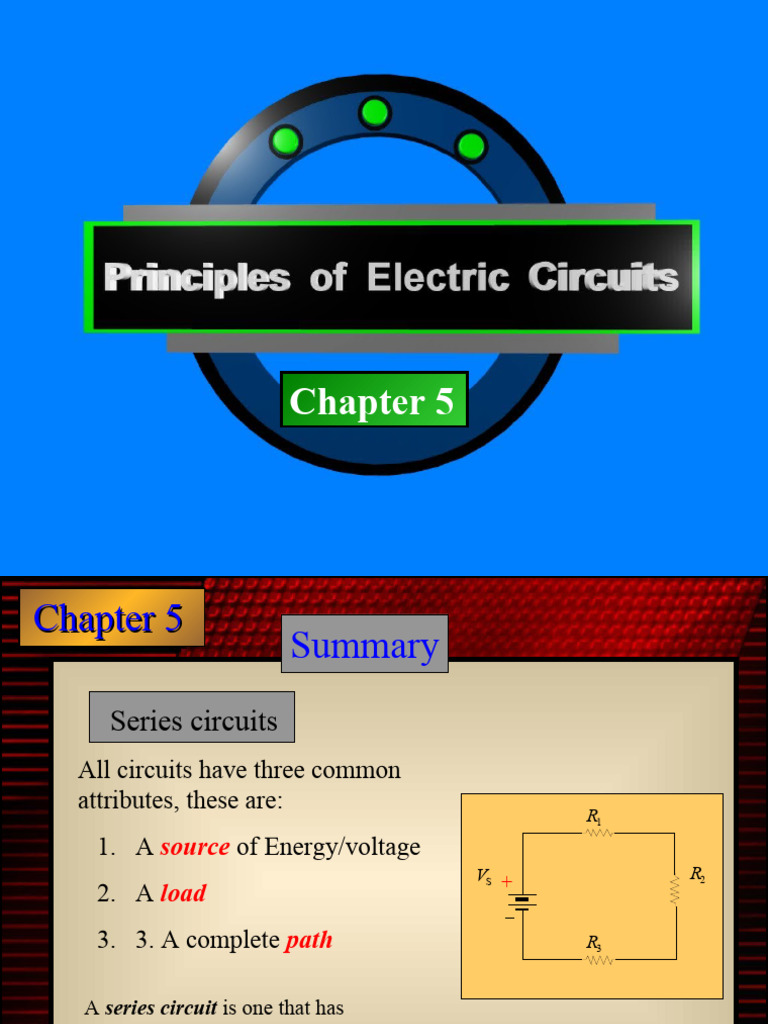 Series Resistors Floyd Pdf Electrical Network Series And Parallel