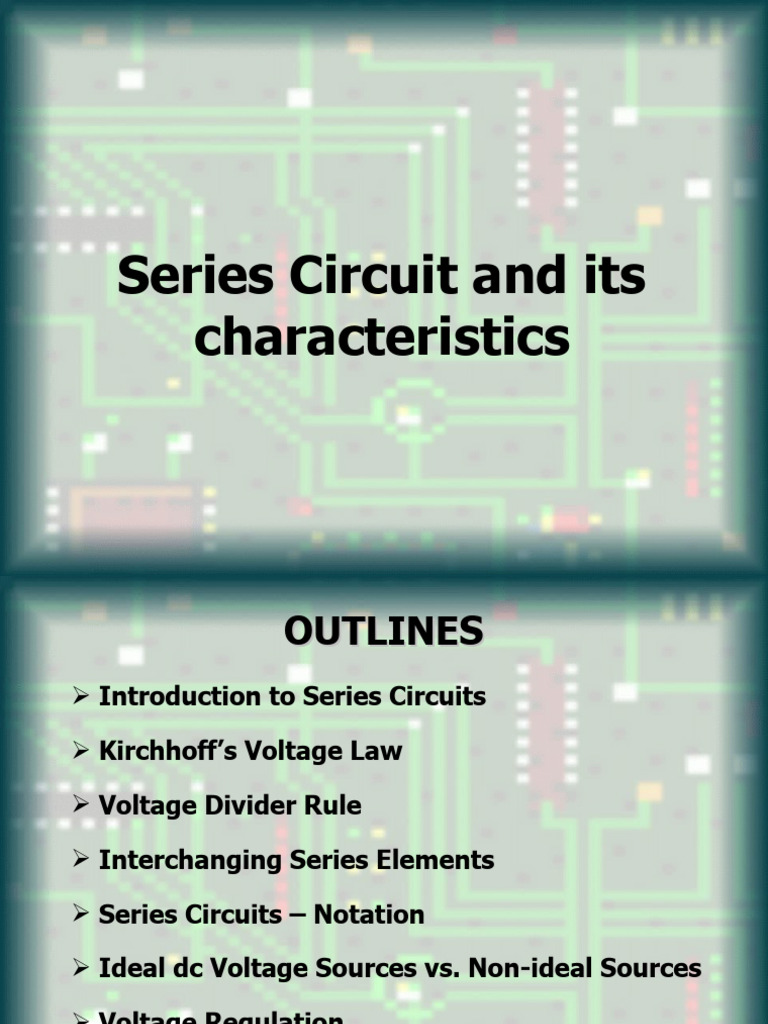 Series Circuits-I | PDF | Series And Parallel Circuits | Electrical Network
