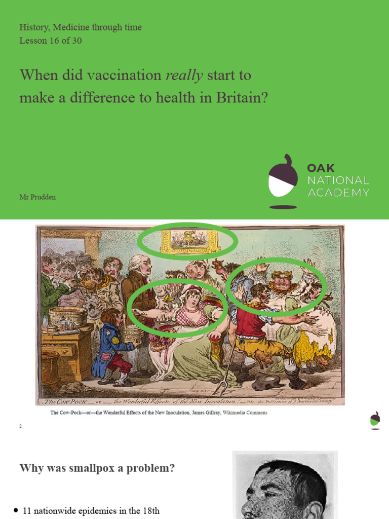 Lesson 16 - Presentation | PDF | Inoculation | Smallpox