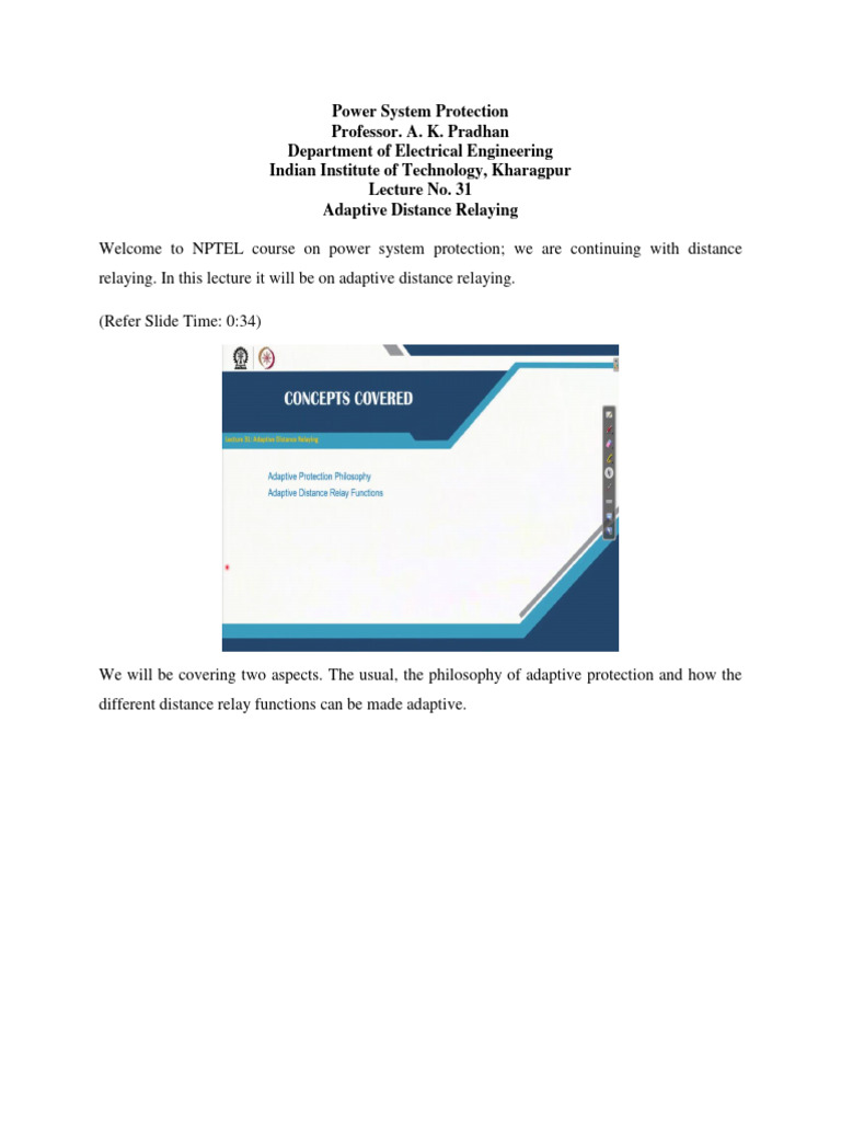 Adaptive Distance Relaying Pdf Electrical Impedance Capacitor 3834