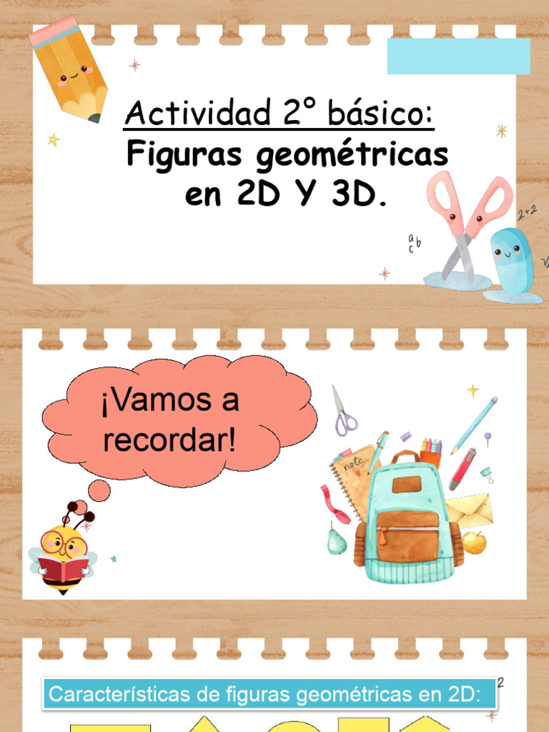 figuras en 2 y 3 d 2° básico | PDF