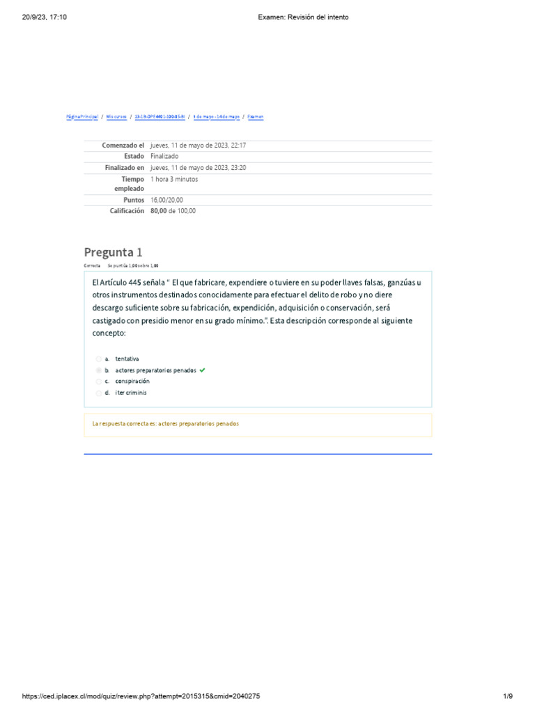 Examen Derecho Penal Pdf Derecho Penal Castigos 7083