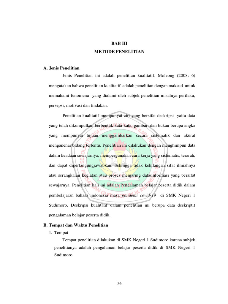 Icuk Tri Mulyono - Bab Iii - Pbsi2021 | PDF