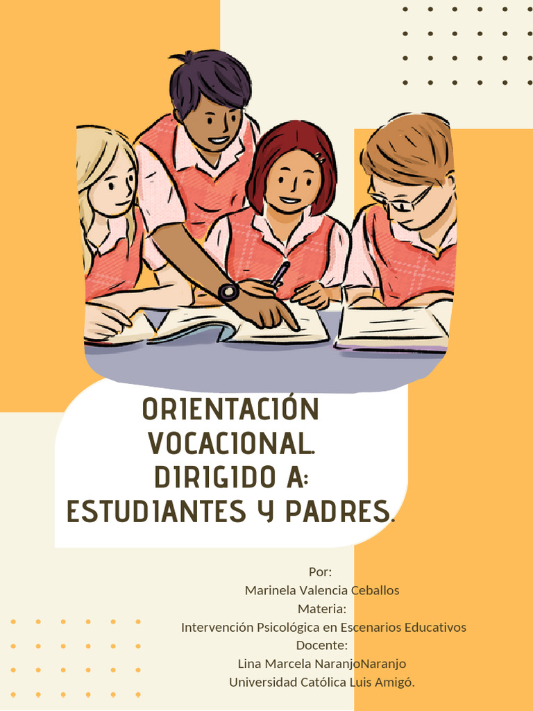 Cartilla Orientación Vocacional | PDF | Aprendizaje | Conocimiento