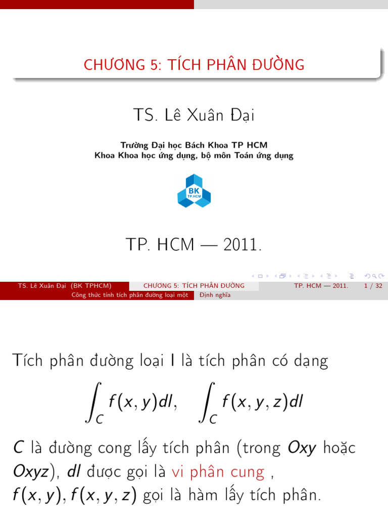 Giai Tich 2 Le Xuan Dai Tich Phan Duong (Cuuduongthancong - Com) | PDF