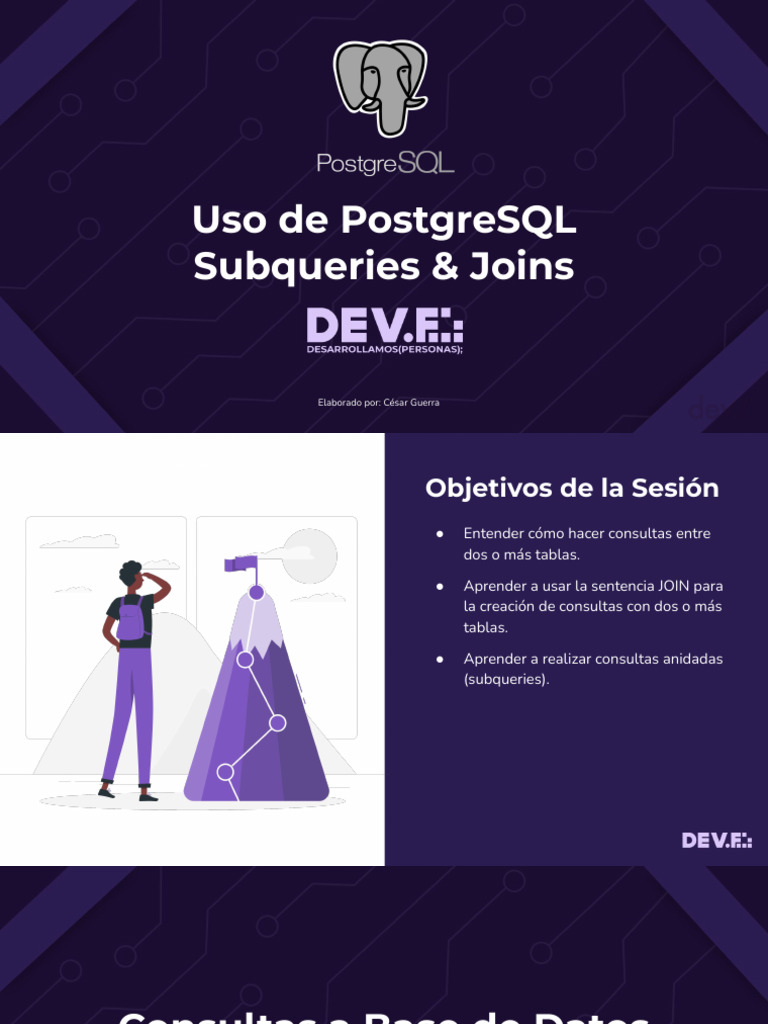 Subconsultas y Joins en PostgreSQL | PDF | Bases de datos | Gestión de ...