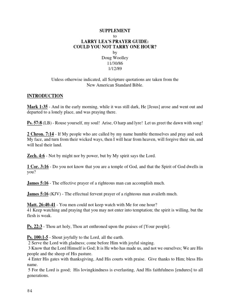 Prayer guide | PDF | Sanctification | Lord's Prayer