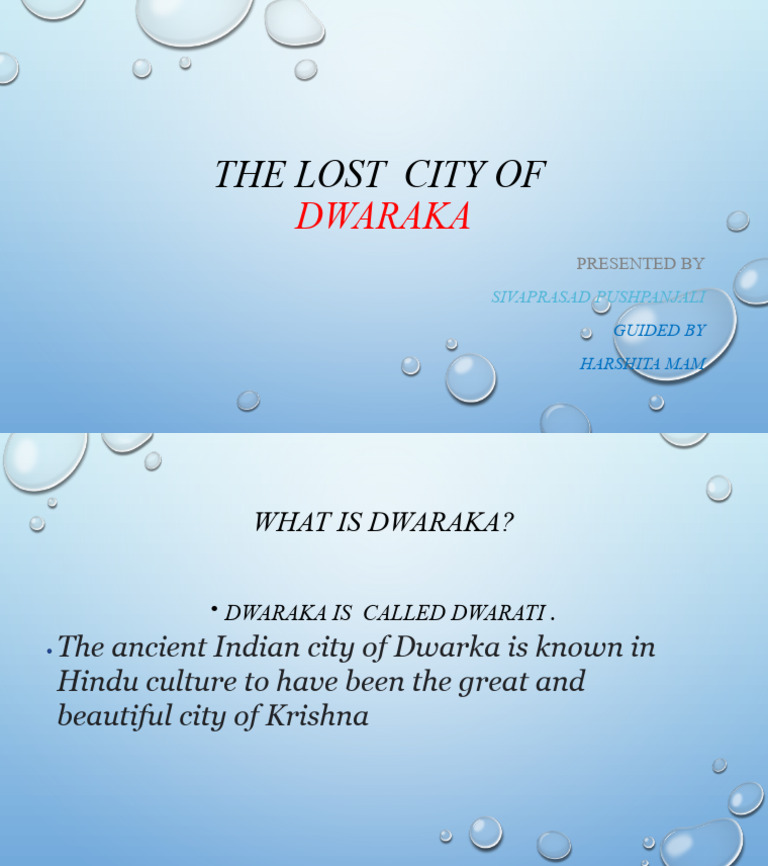 The Lost City of Dwaraka | PDF