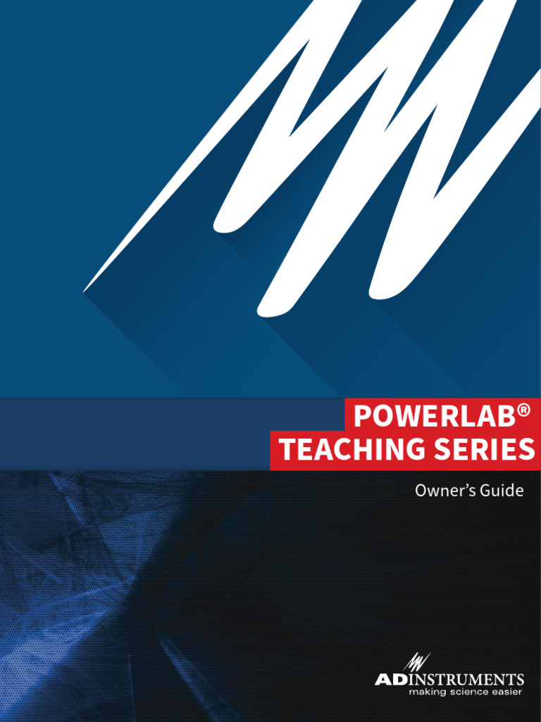 PowerLab Teaching Series Owners Guide - Aug 2022 | PDF | Amplifier | Ac Power Plugs And Sockets