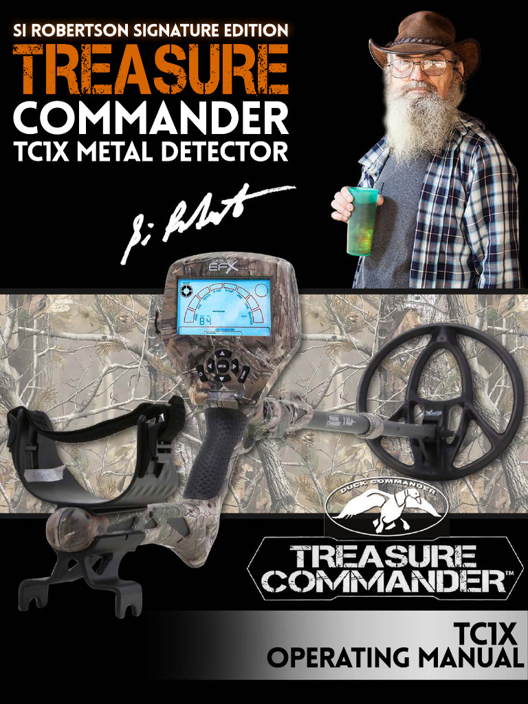MANUAL TREASURE COMANDER tc1x | PDF | Rechargeable Battery | Metal Detector