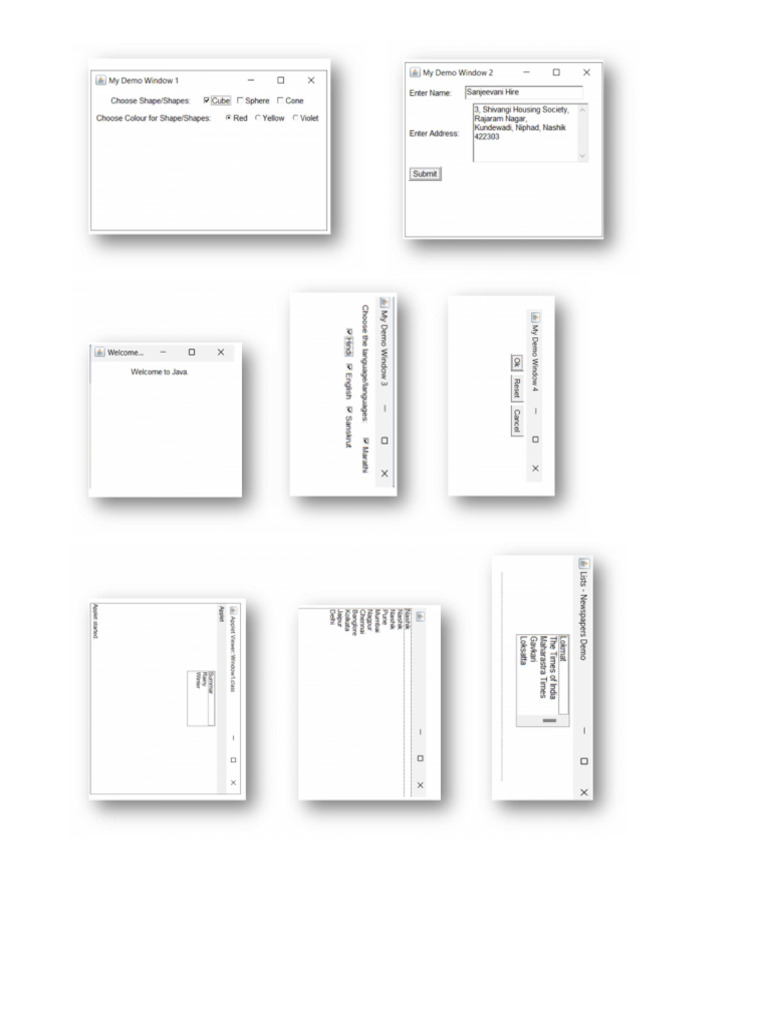Output of AJP Program | PDF Output of AJP Program | PDF