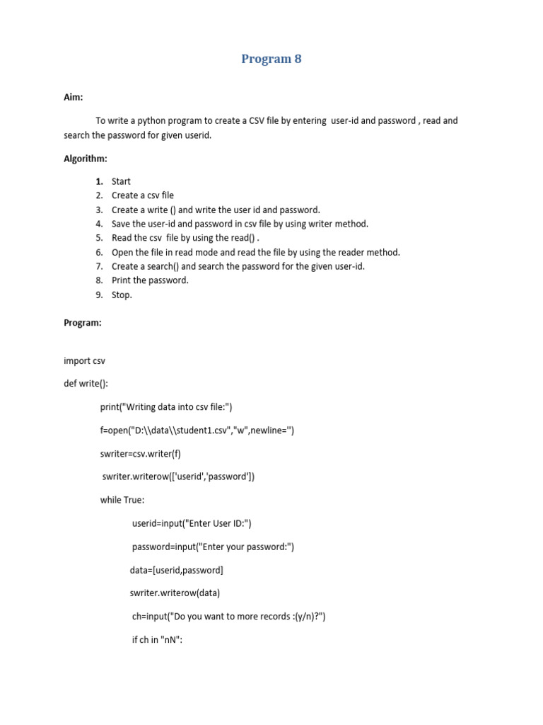 Excercise 8 | PDF | Computer Engineering | Computing