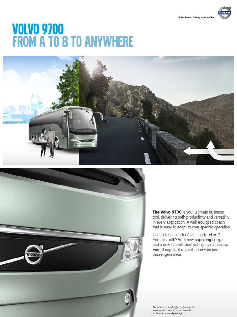 Volvo 9700 Euro6 Brochure EN | PDF | Fuel Efficiency | Engines