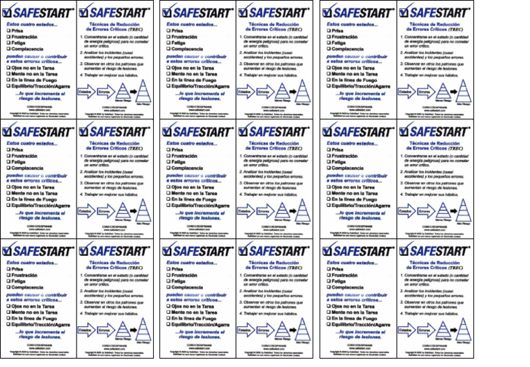Tarjetas Safestart | PDF