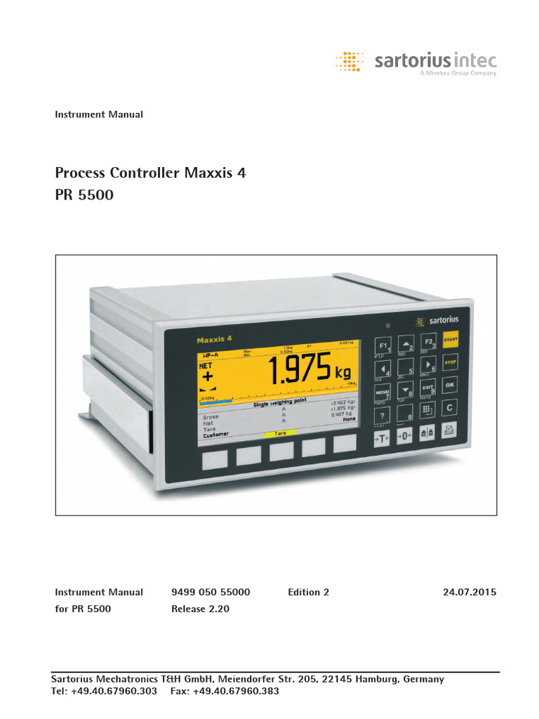 pr5500 Processcontroller | PDF | Bios | Calibration