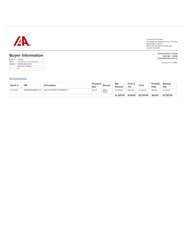 PDF Https 12Fwww - Iaai.com 12FPay - Ment 12FInvoice PDF | PDF