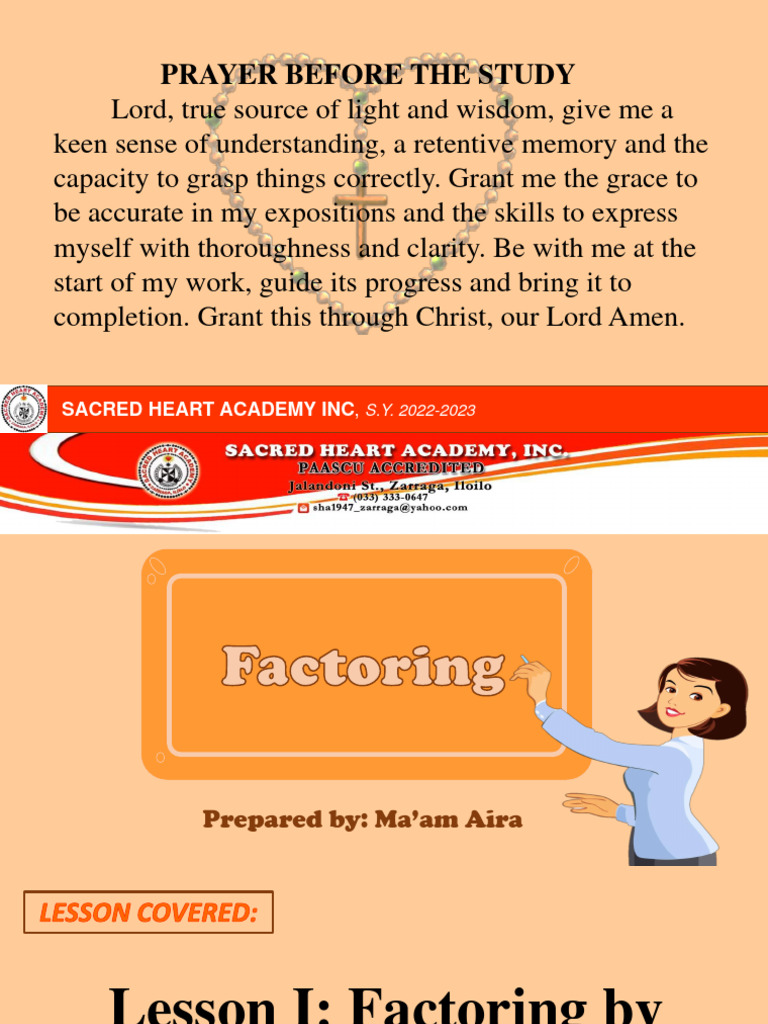 Q1 Week 1-Math 8 | PDF | Factorization | Polynomial